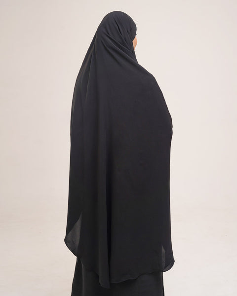 Zafeera French Khimar Black – DOA Official Store