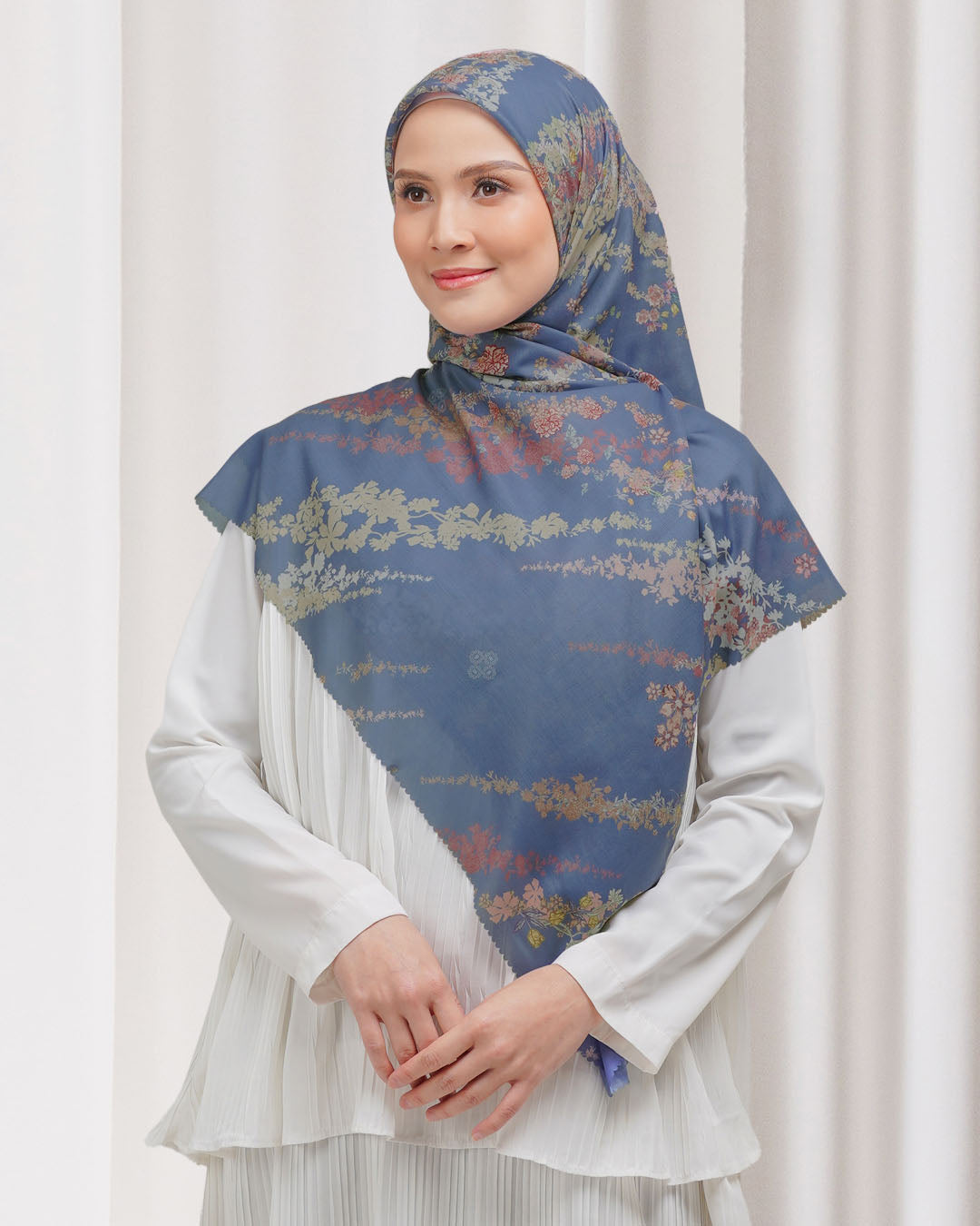 Silene Scarf Syar'i - Blue – DOA Official Store